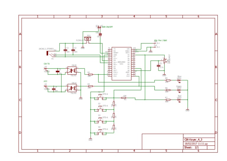 CW Keyer Schematic | PDF