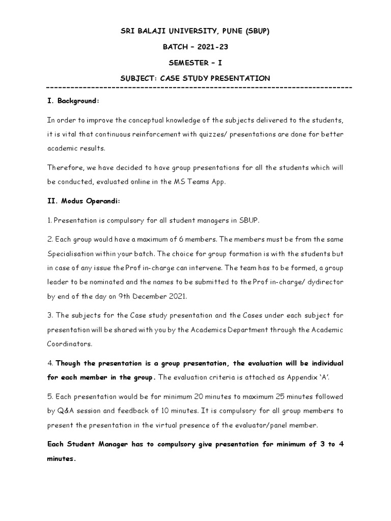 Case Study Presentation (Modus Operandi) With APPENDIX-A | PDF | Education Theory | Teaching