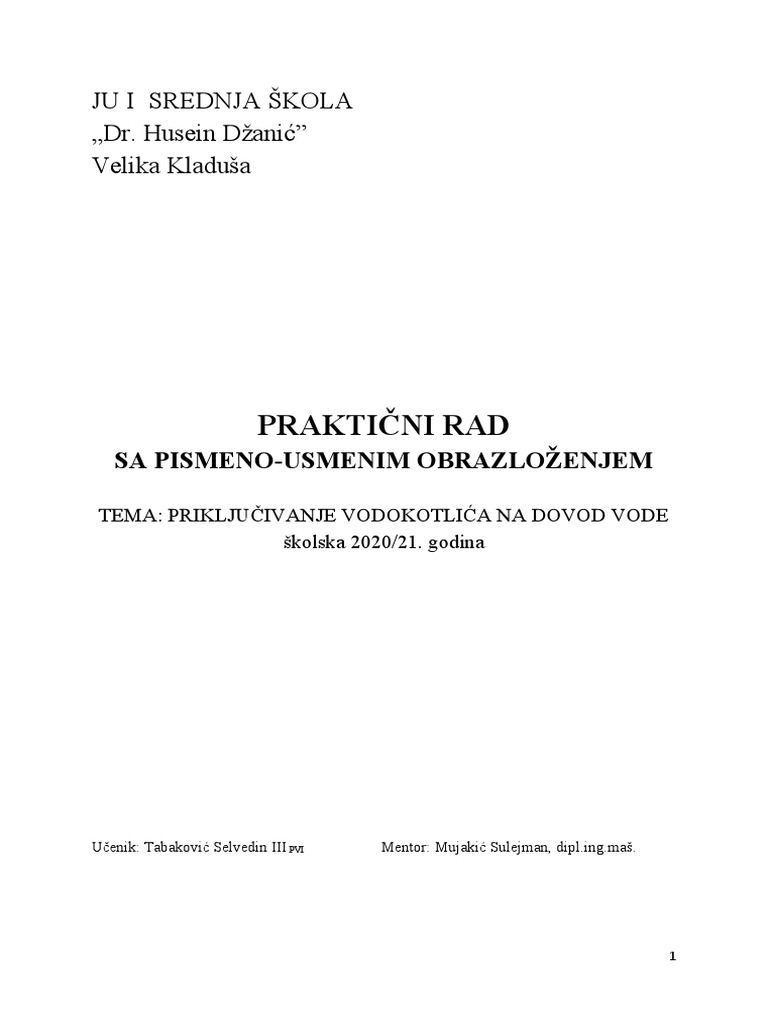 MATURSKI Maturski Rad | PDF