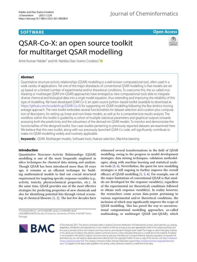 Qsar With Python | PDF | Quantitative Structure–Activity Relationship | P Value