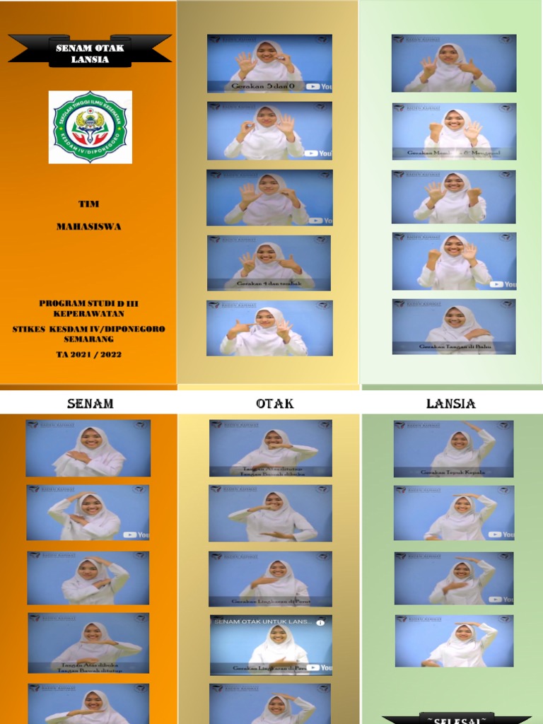 Leaflet Senam Otak Lansia | PDF