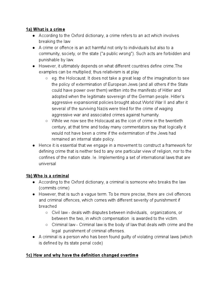 Crime and Punishment General Paper | PDF | Punishments | Crime & Violence