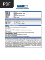 ENTR3400F16 Course Outline | PDF | Business | Economies