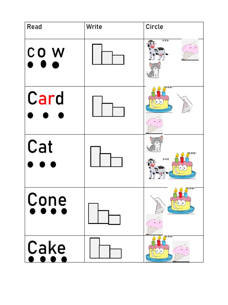 Word-Picture Matching for Kids | PDF | Language Arts & Discipline