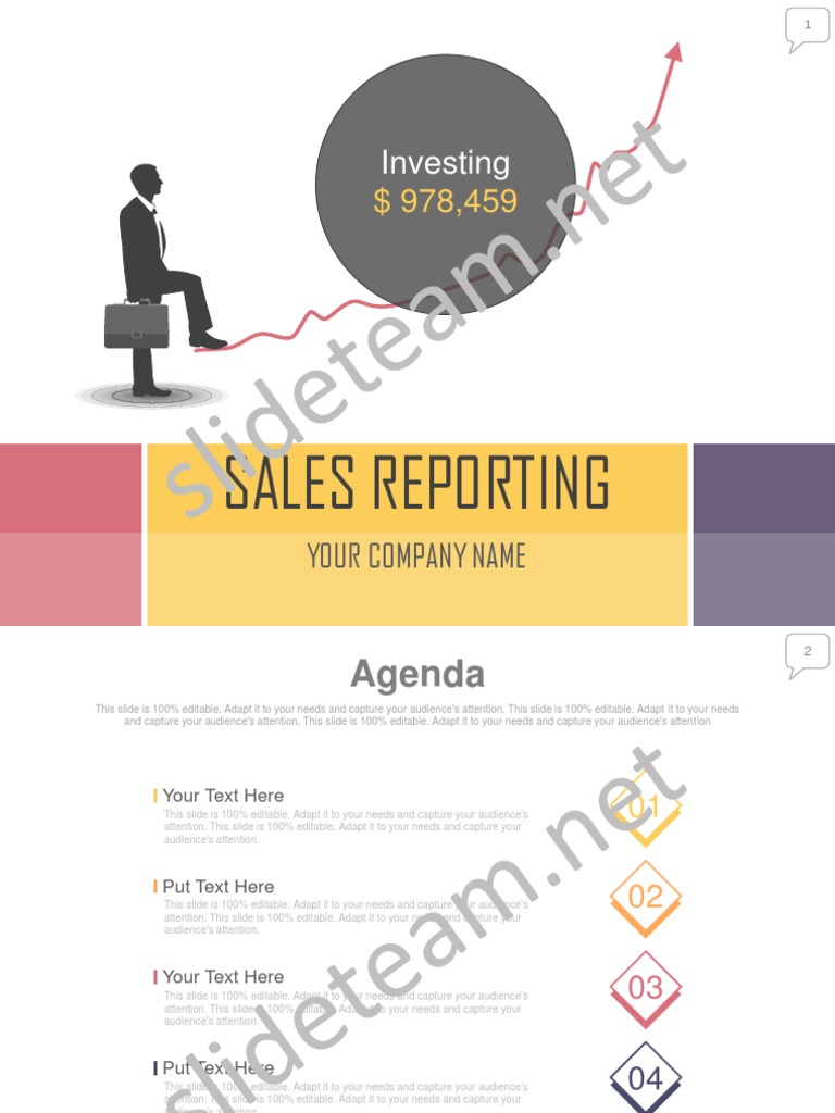 Sales Reporting PowerPoint Presentation PPT Sample | PDF | Microsoft ...
