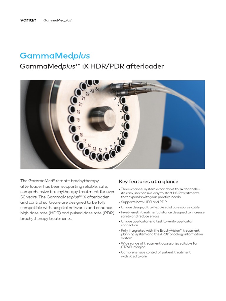 Gammamedplus: Gammamedplus™ Ix HDR/PDR Afterloader | PDF | Home ...