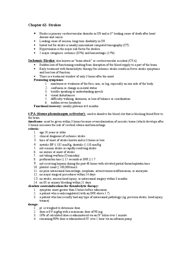 Understanding Stroke Types and Treatments | PDF | Stroke | Vascular ...