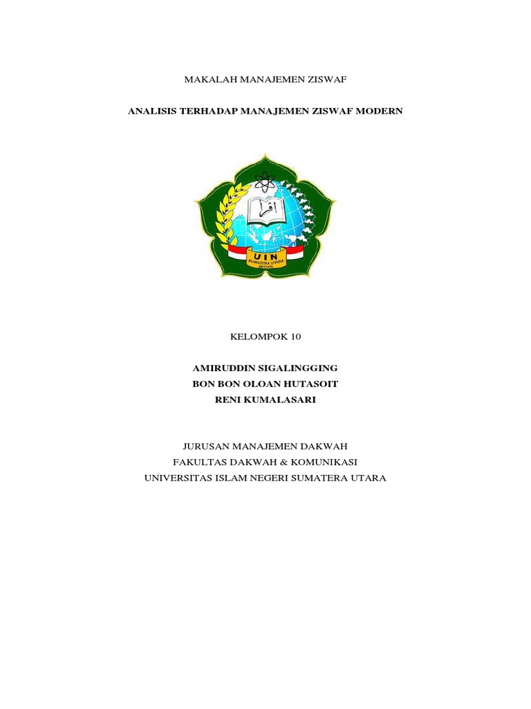Analisis Manajemen Ziswaf Modern | PDF