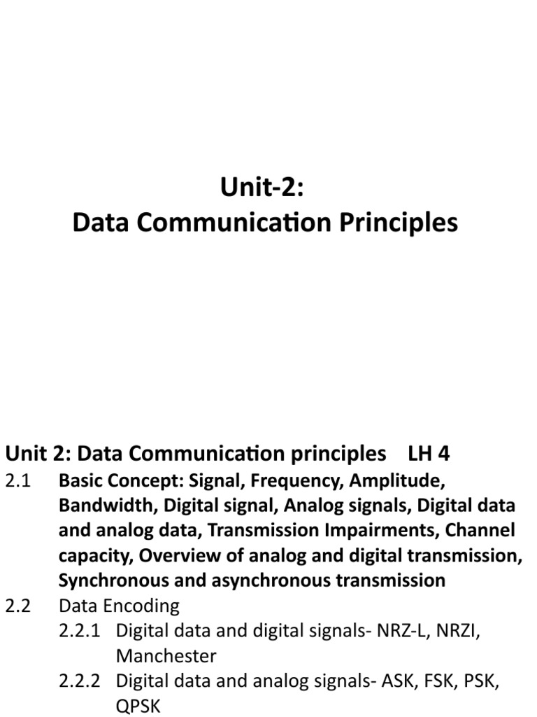 DCCN Chapter 2 Complete Note - PPTX Autosaved | PDF | Modulation | Multiplexing
