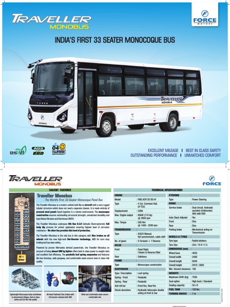 India'S First 33 Seater Monocoque Bus India'S First 33 Seater Monocoque ...