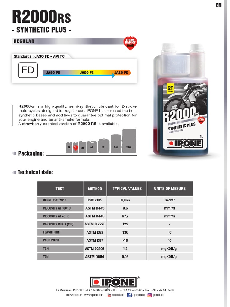 Fiche R2000 RS en | PDF | Technology & Engineering