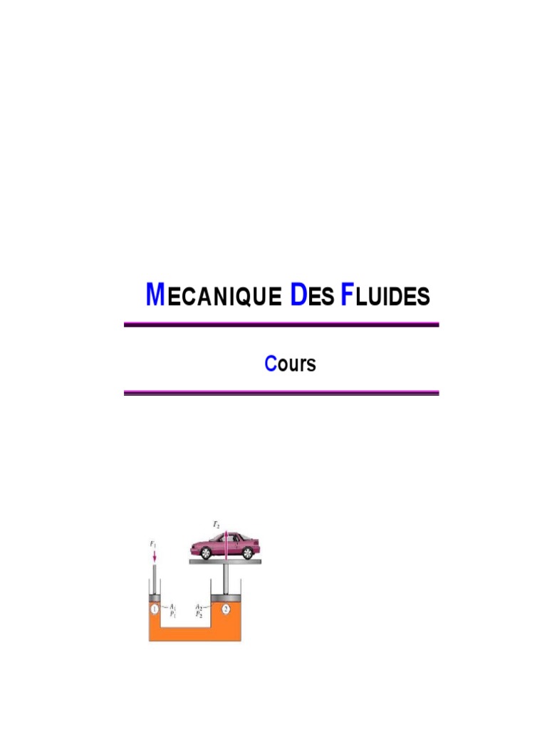 Cours MDF | PDF | Tension superficielle | Pression