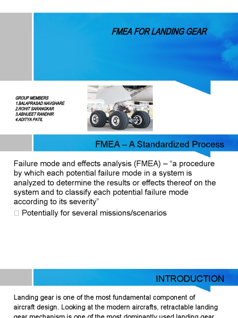 Fmea For Landing Gear | Download Free PDF | Systems Engineering | Systems Science