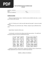 Test de Percepción con Caritas | PDF | Deportes y actividades al aire ...
