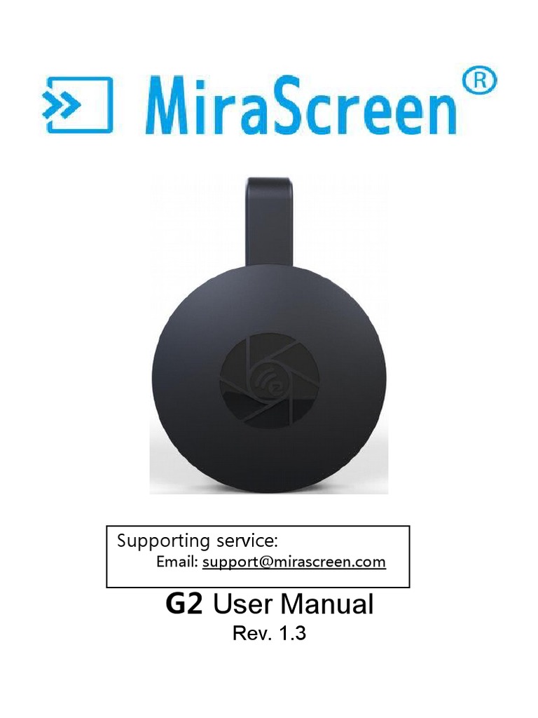 MiraScreen 2.4G G2 English User Manual | PDF | Ios | Wi Fi