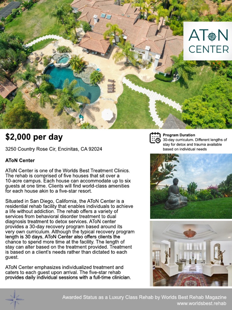 $2, 000 Per Day: Aton Center | PDF