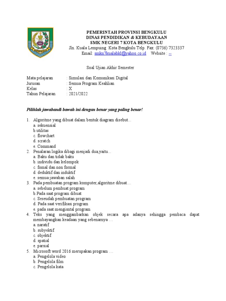 Simdig Kelas X | PDF