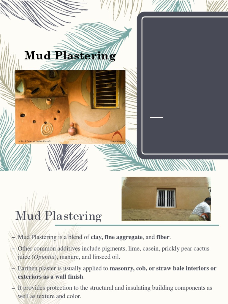 Mud Plastering Techniques and Materials | PDF | Nature | Sustainable ...