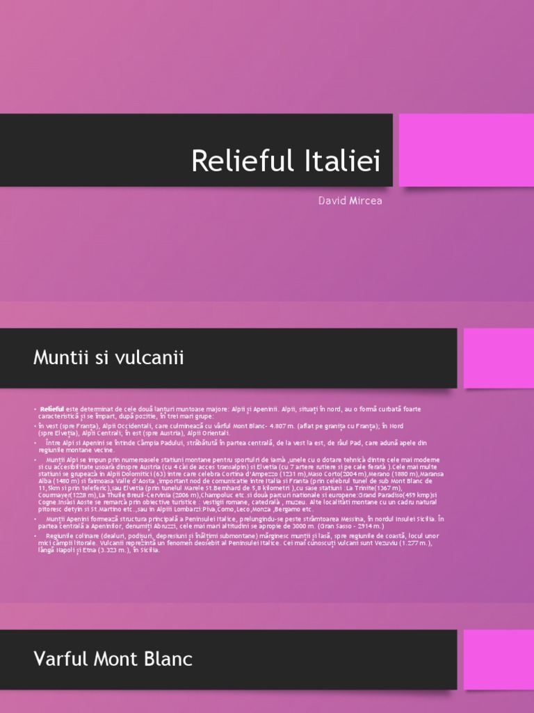 Relieful Italiei | PDF