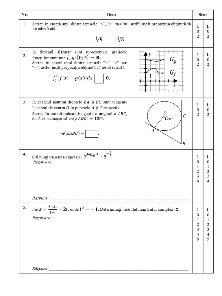 12 Mat Test R Ro Sb21 | PDF