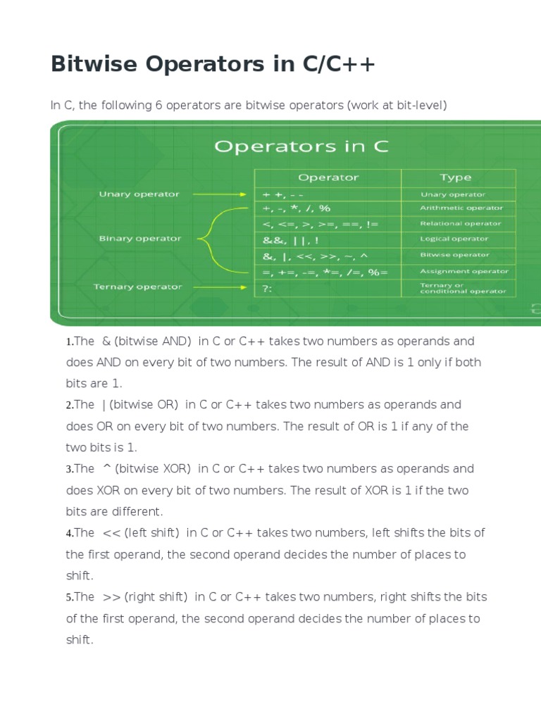 Programare Bit Operations | PDF | Mathematical Logic | Theoretical Computer Science