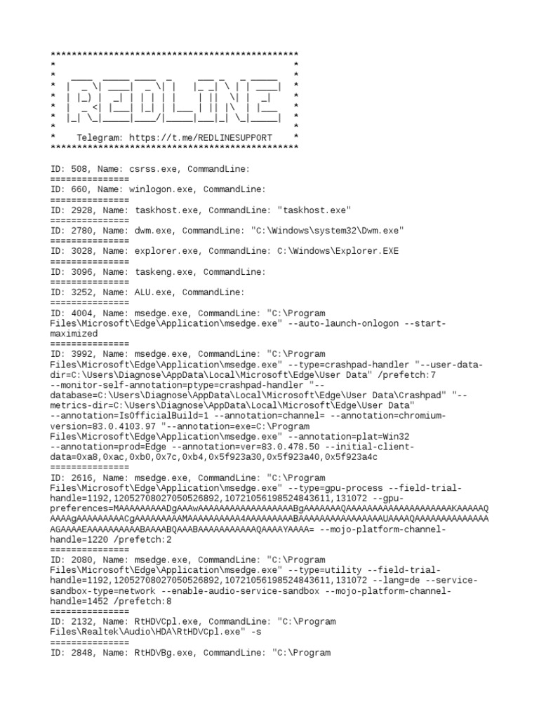 Process List | Download Free PDF | Command Line Interface | Software