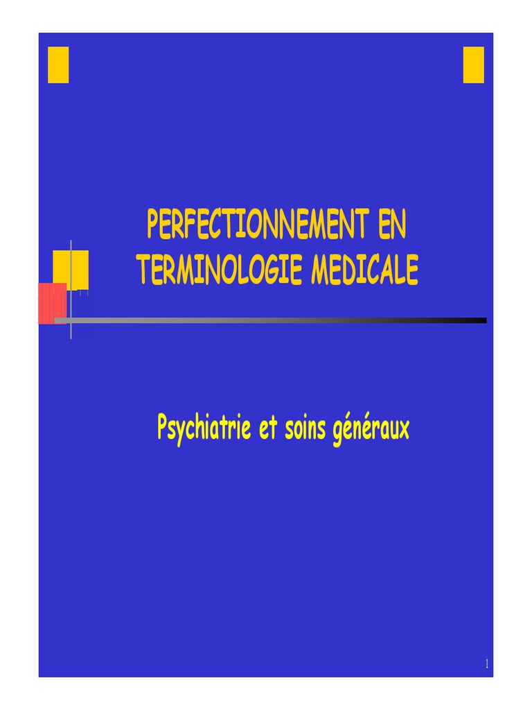 Formation en Terminologie Médicale | PDF | Spécialités médicales ...