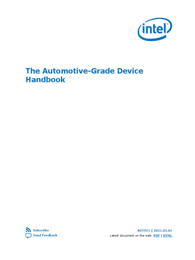 The Automotive-Grade Device Handbook: Subscribe Send Feedback AUT5V1 ...