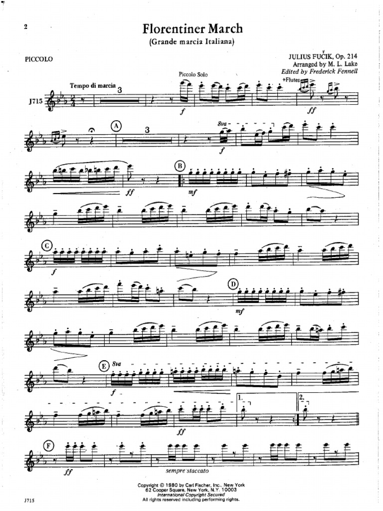 Florentiner March | PDF