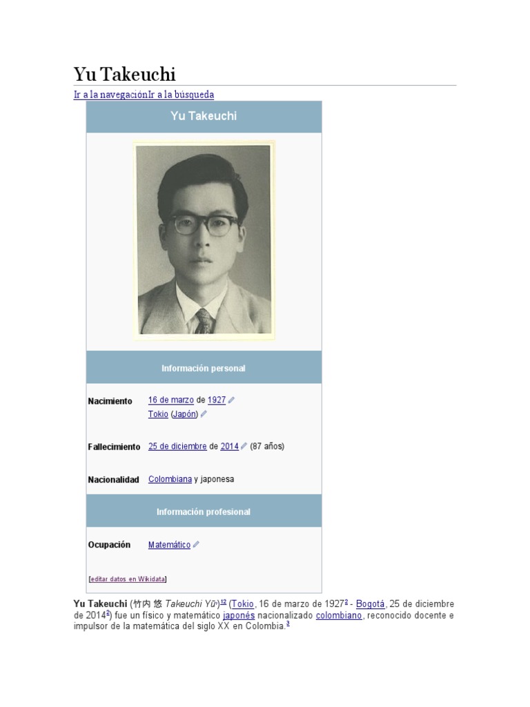 Yu Takeuchi | PDF | Análisis matemático | Número complejo