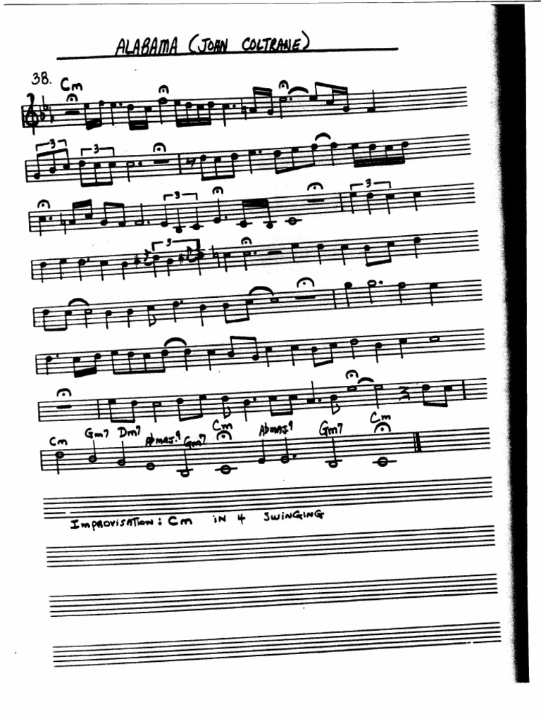 Alabama - Coltrane | PDF