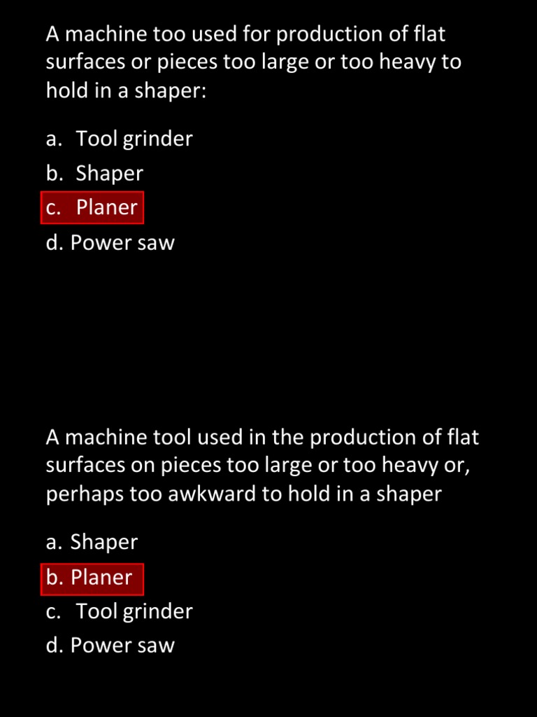 Machine Tool Identification: Identifying Common Machine Tools and Their ...