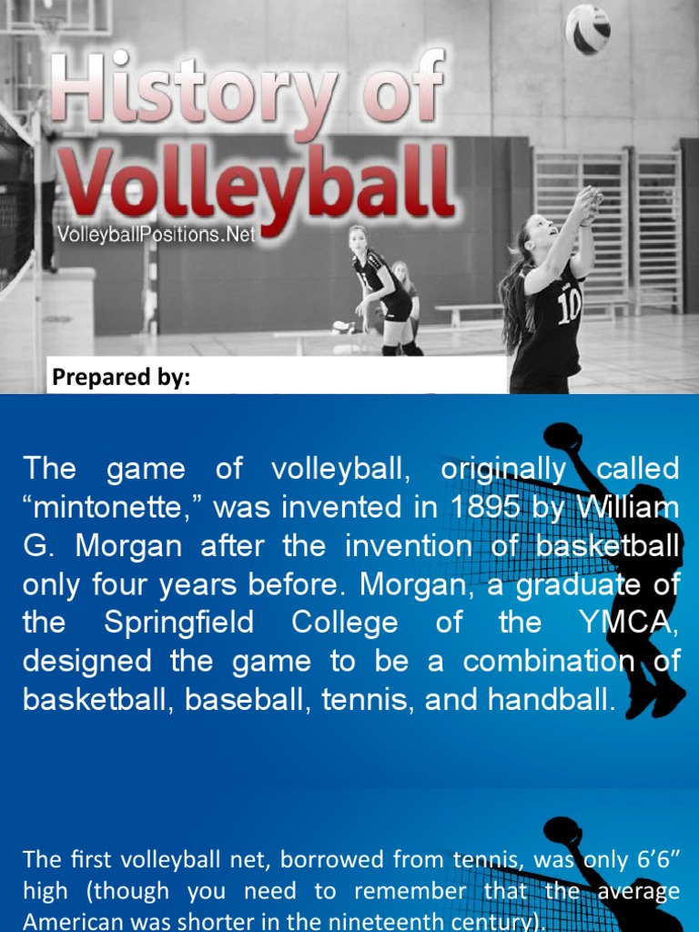 1.history of Volleyball | PDF | Volleyball | Olympic Sports