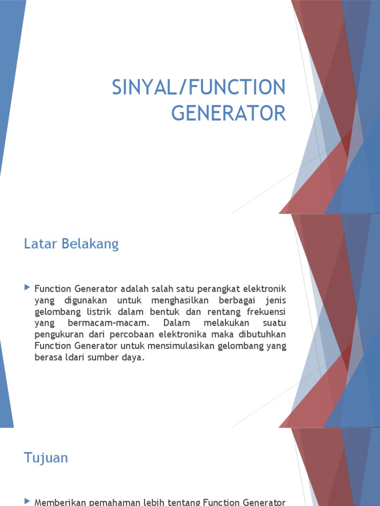 Panduan Lengkap Function Generator | PDF