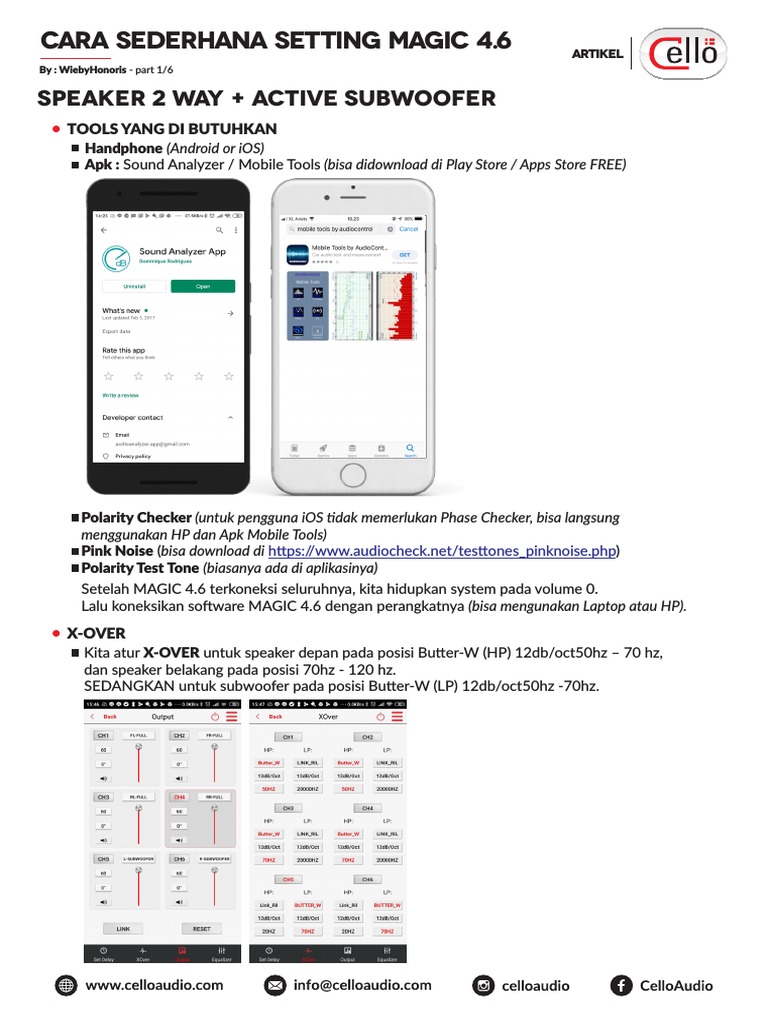 Cara Setting Cello Magic 4.6 Bagian | PDF