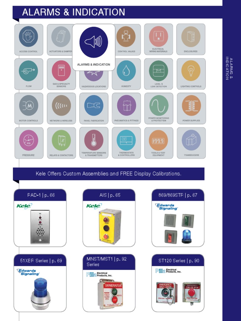 Alarms and Indication-Web | PDF | Relay | Light Emitting Diode