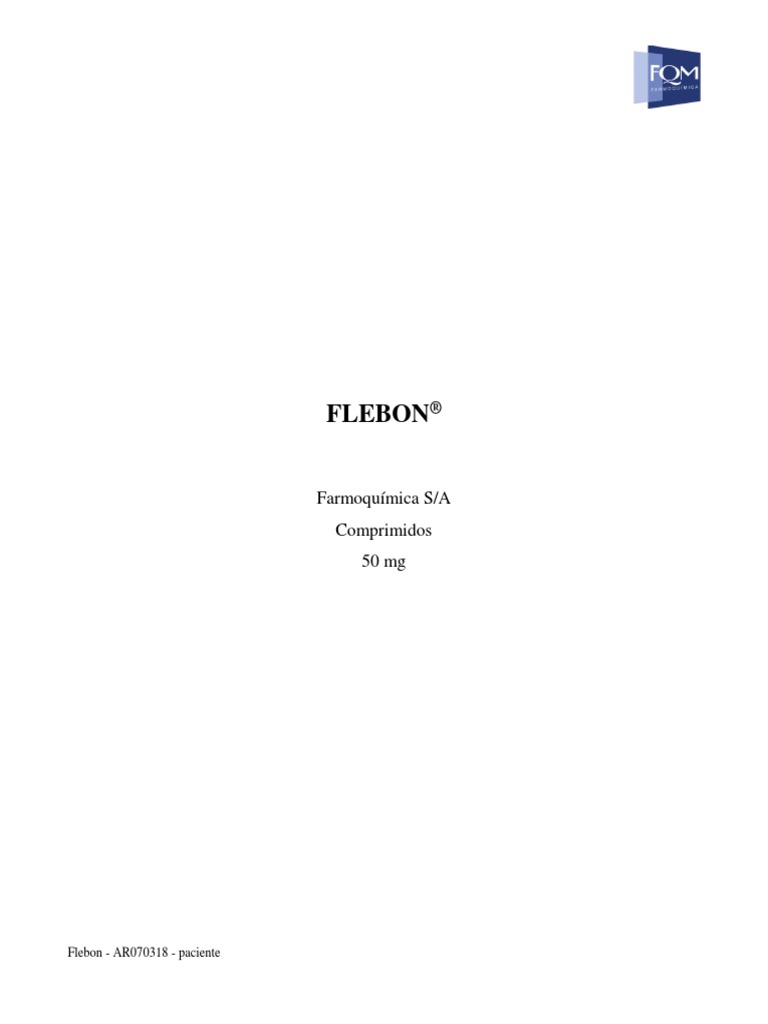 Flebon Farmoquimica | PDF | Gravidez | Edema