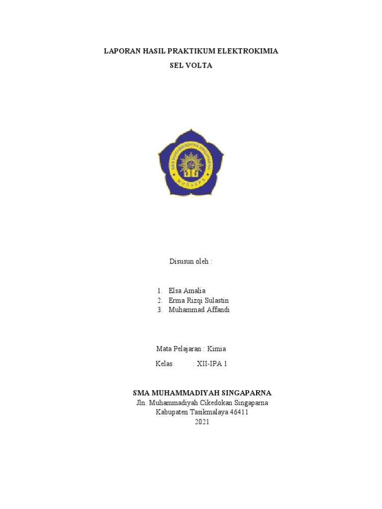 Laporan Hasil Praktikum Elektrokimia Fiks | PDF