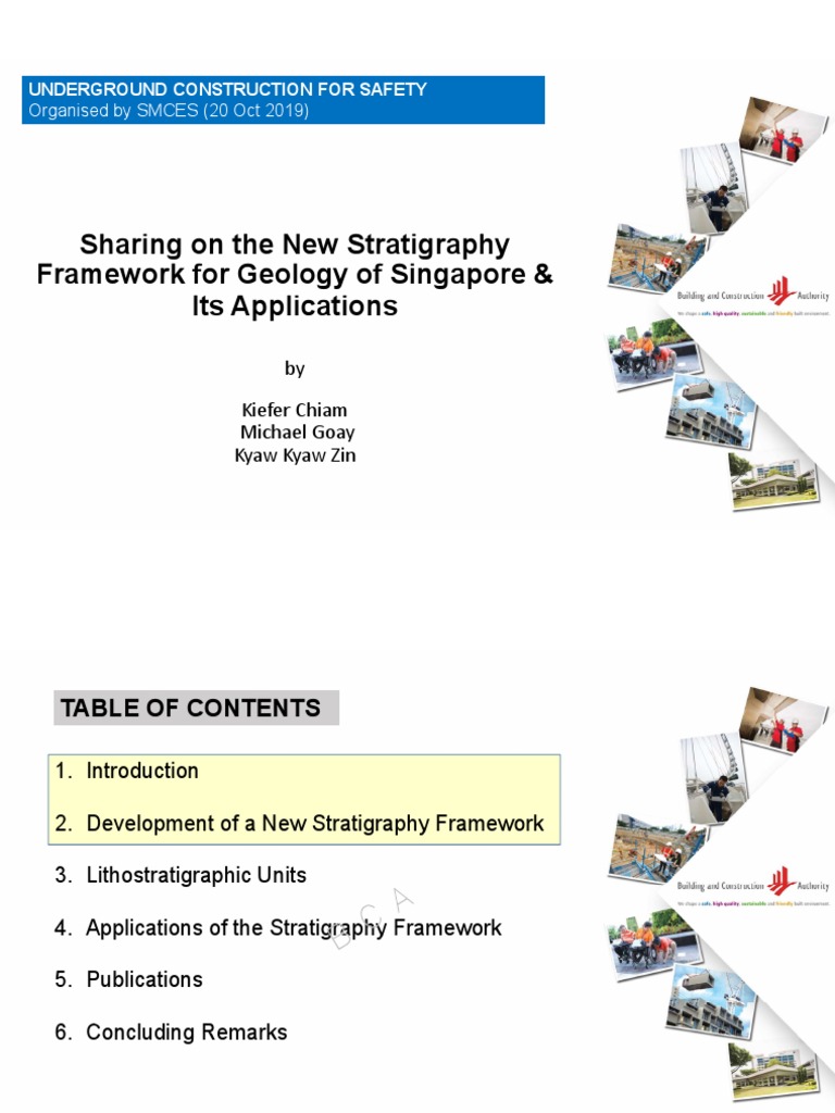Sharing On The New Stratigraphy Framework of Geo of SG & Its App | PDF ...