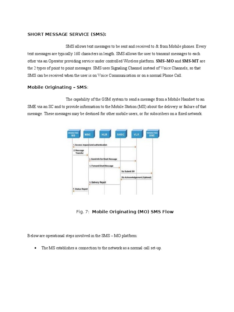 Short Message Service Sms Call Flow On Roaming | PDF | Mobile Phones ...