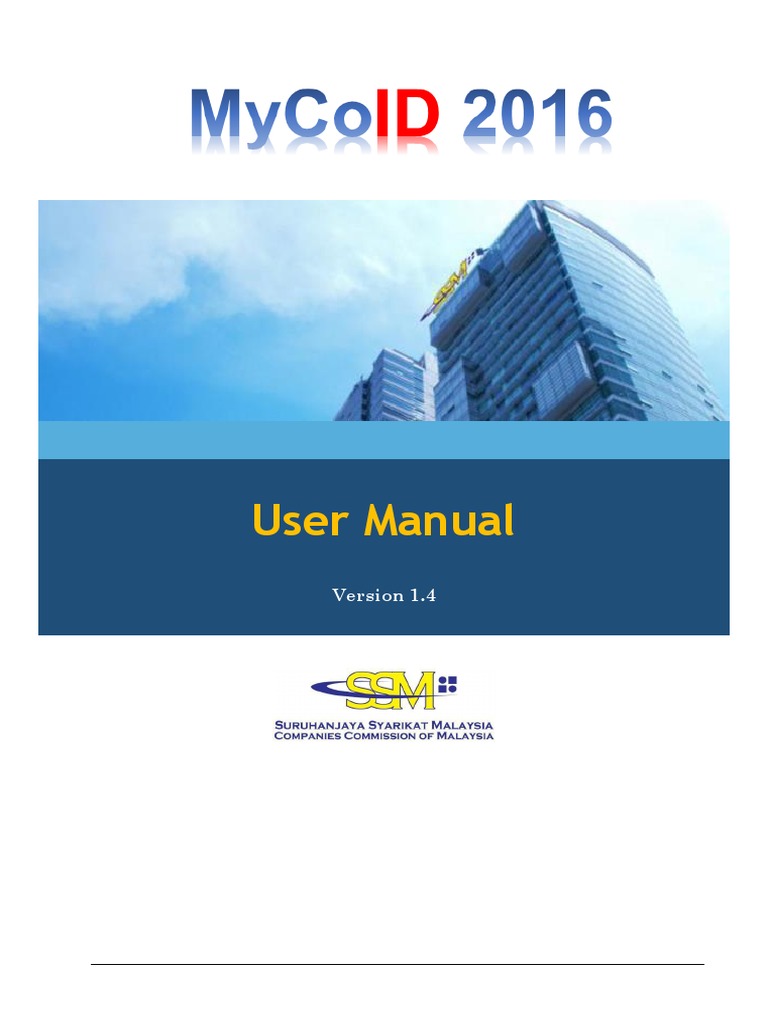 MyCoID 2016 User Manual Guide | PDF | Identity Document | Password