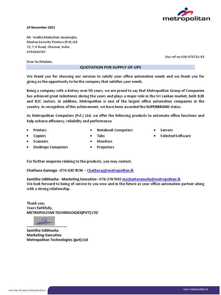 12 Metropolitan Computers - Dotnet 650VA UPS - MSP | PDF | Automation ...