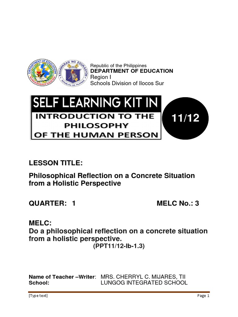 Philo Week 3 First Quarter | PDF | Idea | Intuition