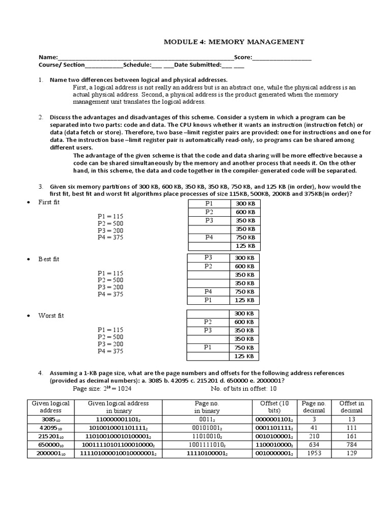 Memory Management Strategies: Exploring Logical vs Physical Addressing ...
