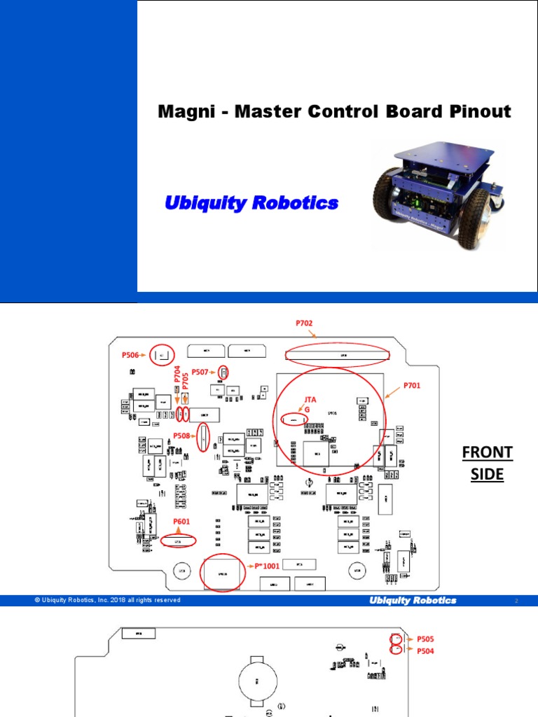 Magni - Master Control Board Pinout: Ubiquity Robotics | PDF ...