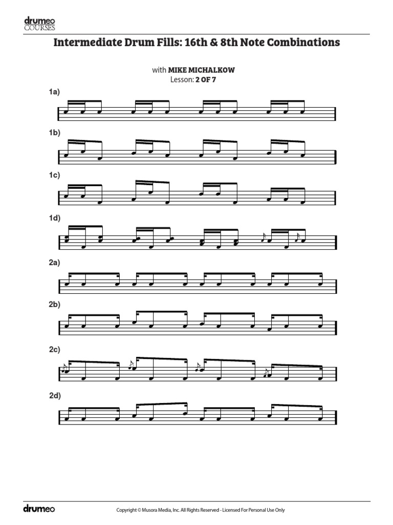 Dci 143b 16th 8th Note Combinations | PDF | Monopoly (Economics ...