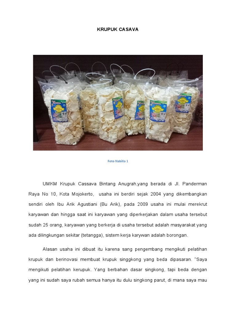 Krupuk Casava | PDF