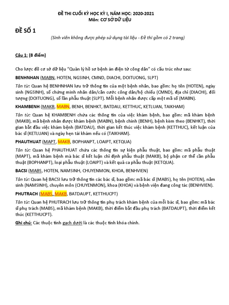 IT004.M19 - Ôn tập cuối kỳ - Bài giải | PDF