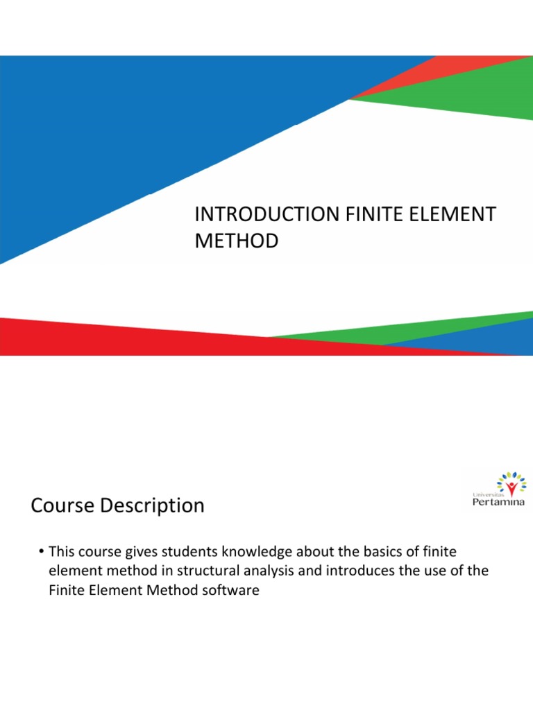Finite Element Method Course Guide | PDF | Finite Element Method | Equations
