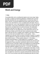 KWV 12 Physcs Work Energy and Power Notes | PDF | Force | Power (Physics)